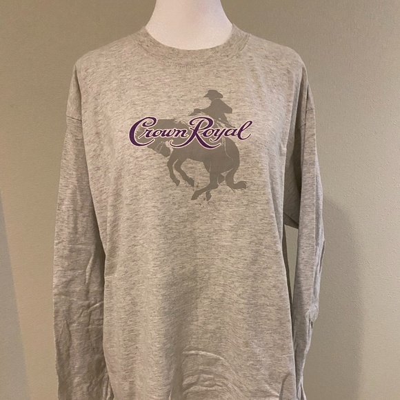 crown royal | Shirts | Crown Royal Long Sleeve Mens L Logo Tee | Poshmark